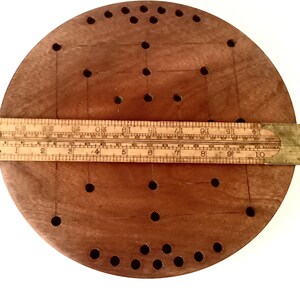 Antique Treen Wood NINE MEN’S MORRIS (merrelles) English Parlour Game ...