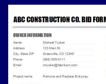 Electrical Contractor Estimate Template, Electrical Contractor Quote ...