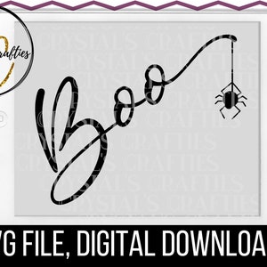 Boo SVG, Boo Sign, Farmhouse Halloween SVG, Halloween Sign SVG ...