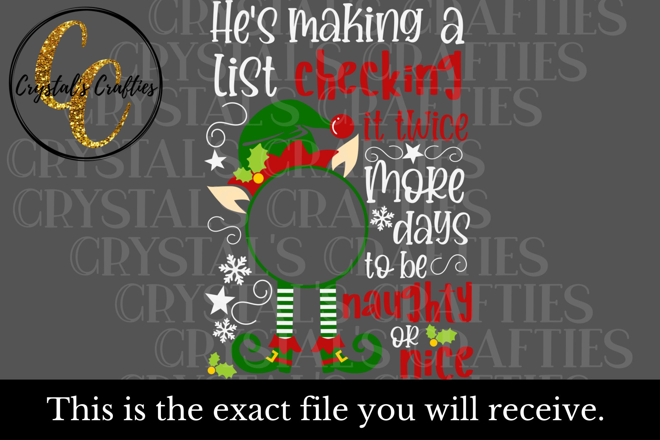 Elf Countdown SVG, Kids Christmas Countdown SVG, Christmas Countdown ...