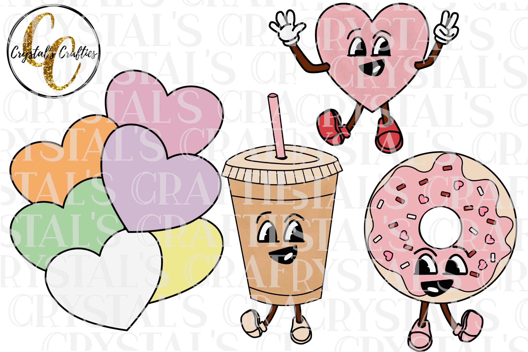 Valentines Clipart Valentines Day Clipart Valentines Clip - Etsy