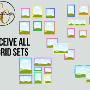Stamp Border Canva Frames, Canva Stamp Frames, Custom Canva Frames ...
