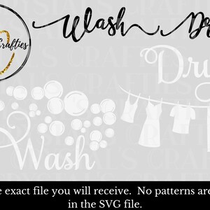 Wash and Dry SVG Set, Washer and Dryer SVG, Wash SVG, Dry Svg, Washer ...