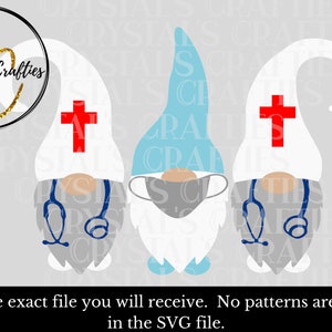 Nurse Gnomes SVG, Doctor Gnomes SVG, Medical Gnomes SVG, Gnome Svg ...