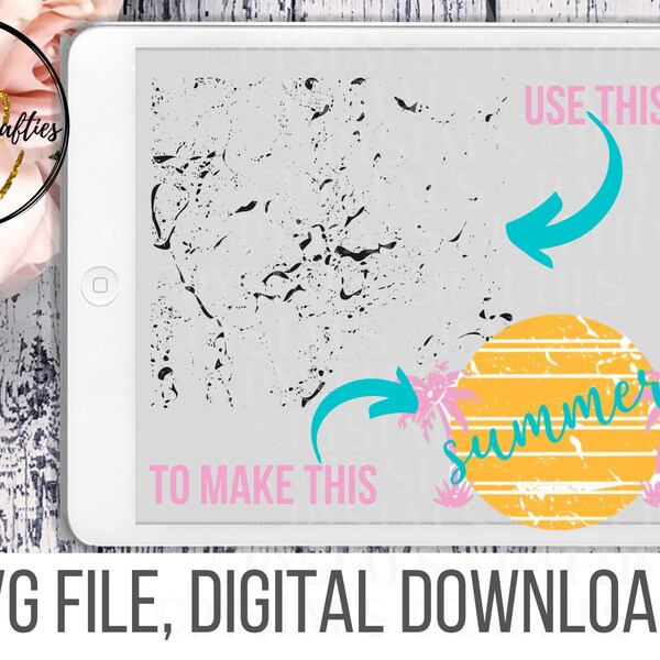 Distressed Svg Overlay - Etsy