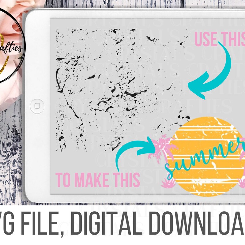 Distressed Svg Overlay - Etsy