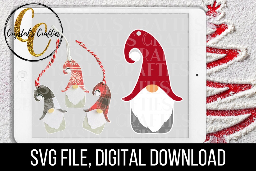 Gnome Gift Tag SVG, Christmas Gnomes SVG, Gnomes SVG, Christmas Gnome ...