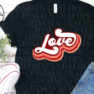 Love SVG, Retro Valentines SVG, Valentines Day SVG, Valentine Cut Files ...
