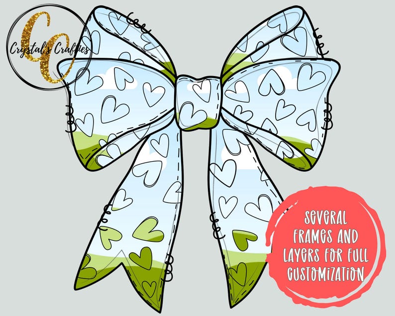 Valentines Bow Canva Frame, Coquette Bow Canva Template, Customizable ...