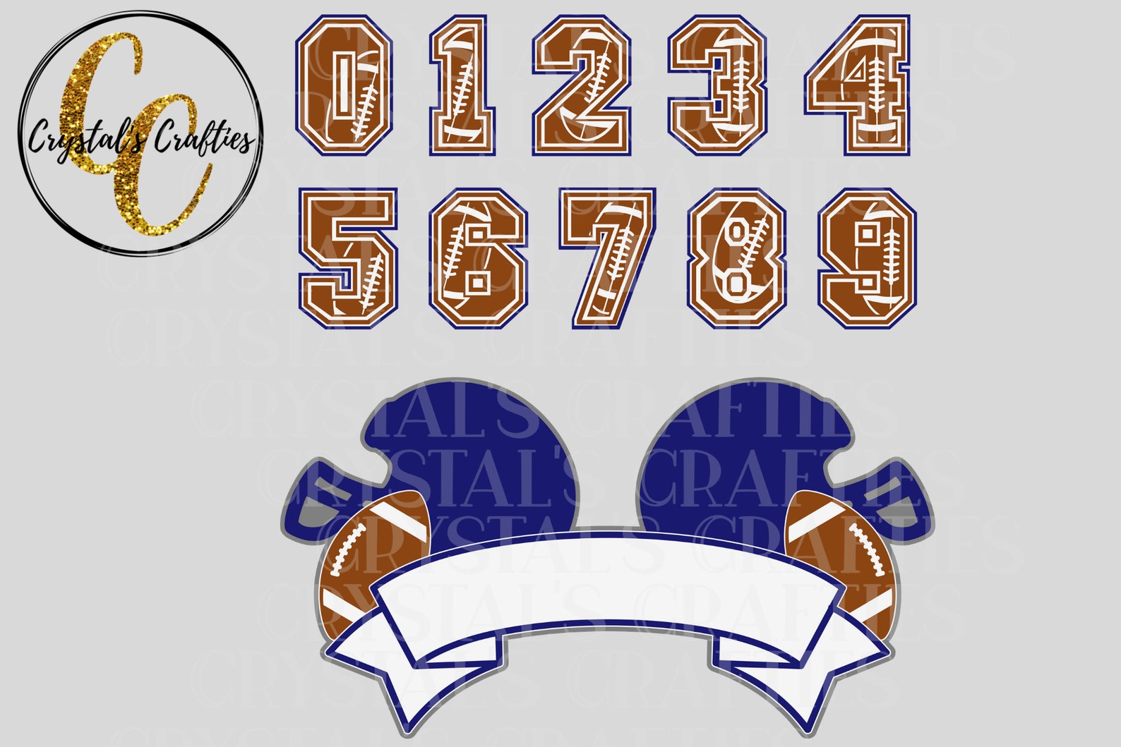 Football Cake Topper SVG, Boys Cake Topper SVG, Birthday Cake Topper ...