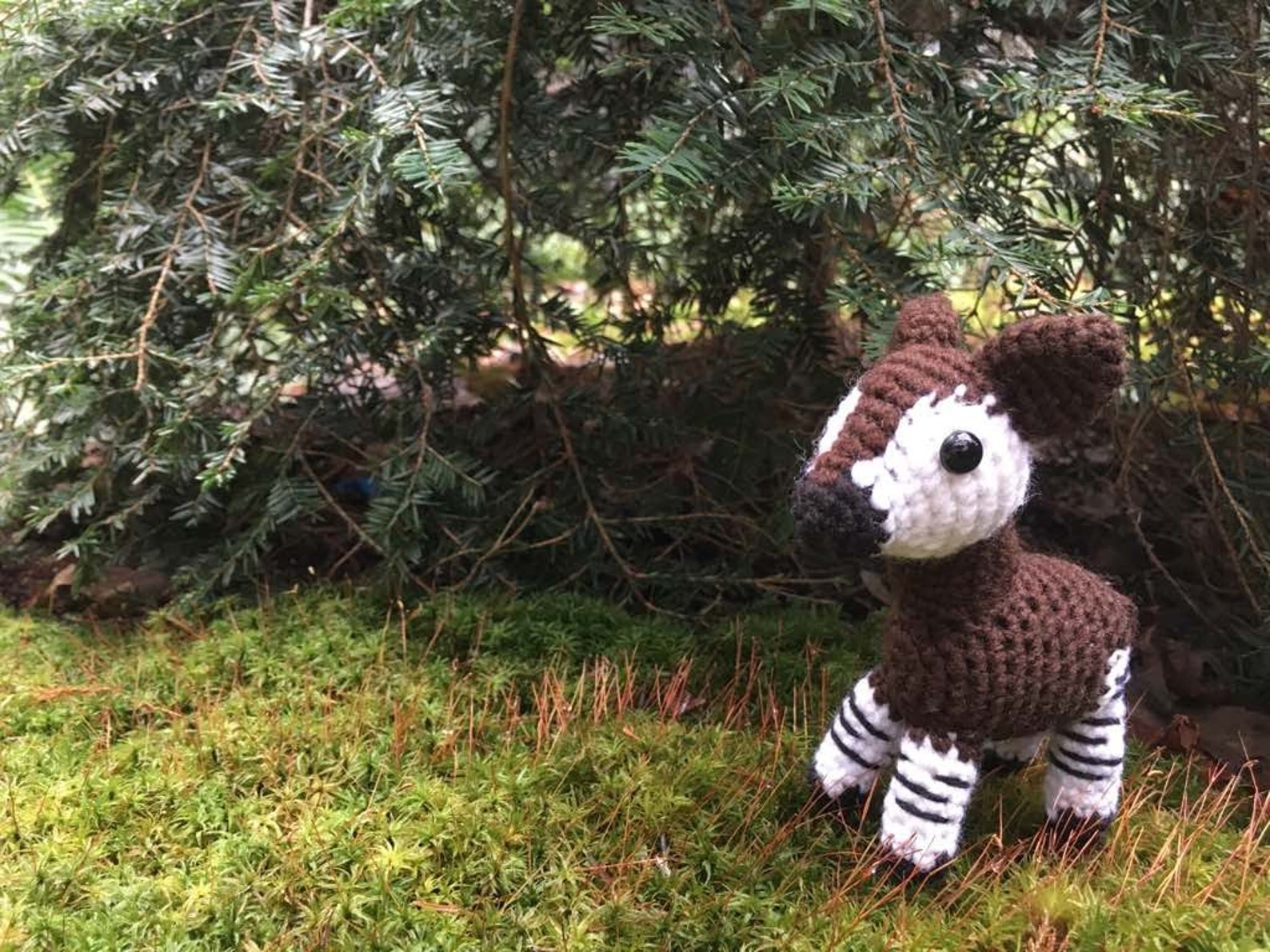 Crochet Amigurumi Cute Brown Okapi Stuffed Animal Plush Toy - Etsy UK