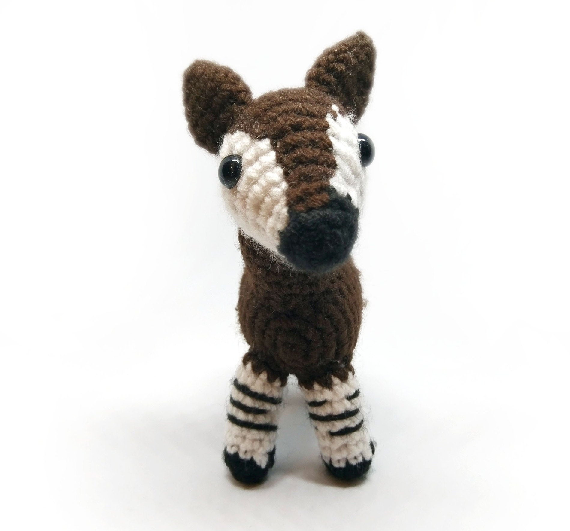 Crochet Amigurumi Cute Brown Okapi Stuffed Animal Plush Toy - Etsy UK