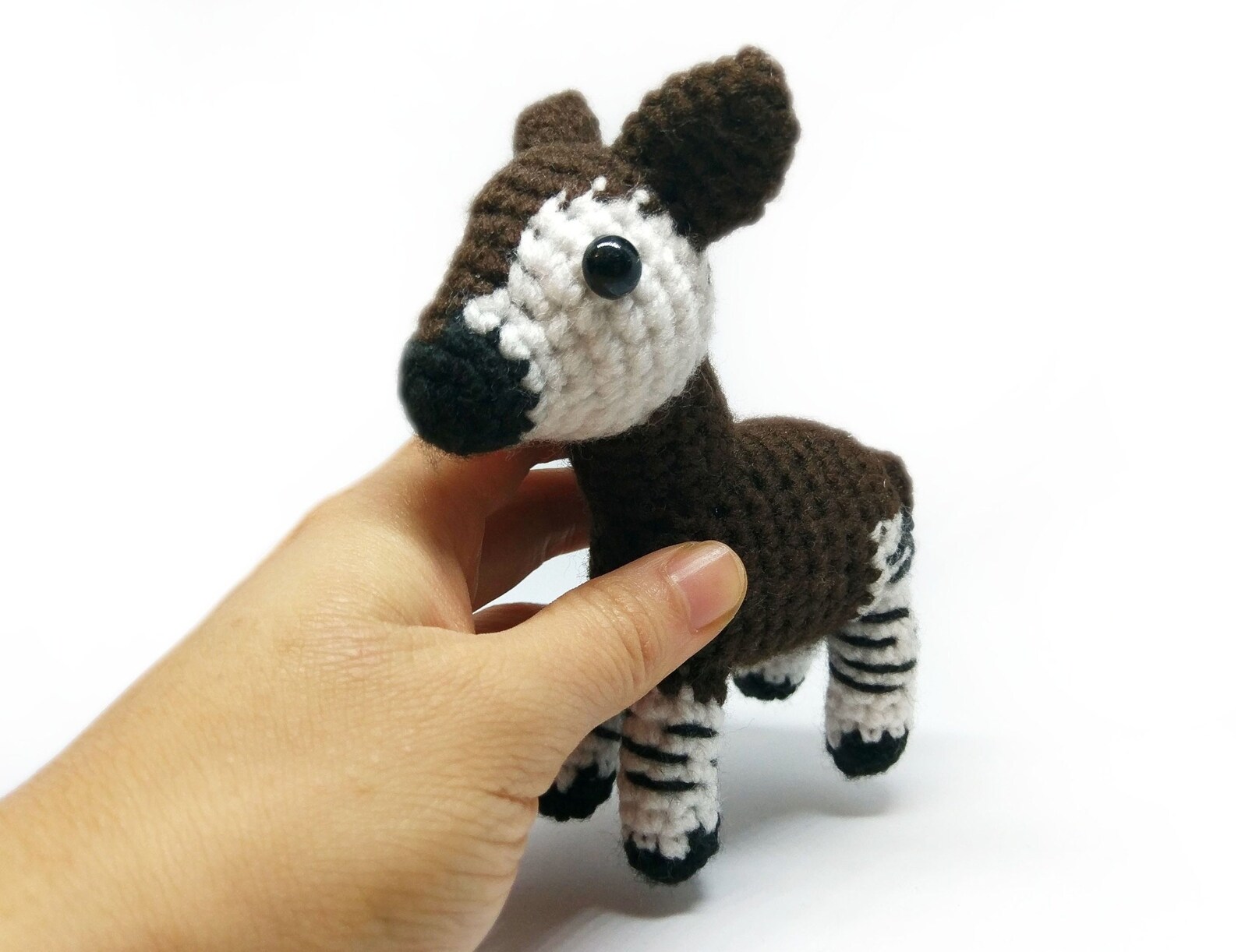 Crochet Amigurumi Cute Brown Okapi Stuffed Animal Plush Toy | Etsy