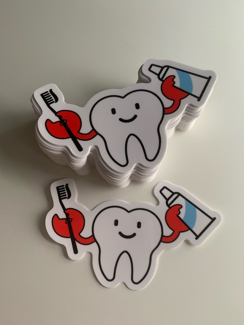 Toothy Sticker - Etsy