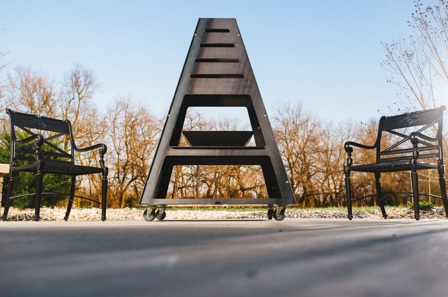 Pyro Monolith Metal Chiminea Vertical Fire Pit - Etsy