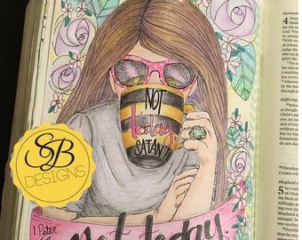 Set of Three Christian Lifestyle Color Pages coffee and | Etsy