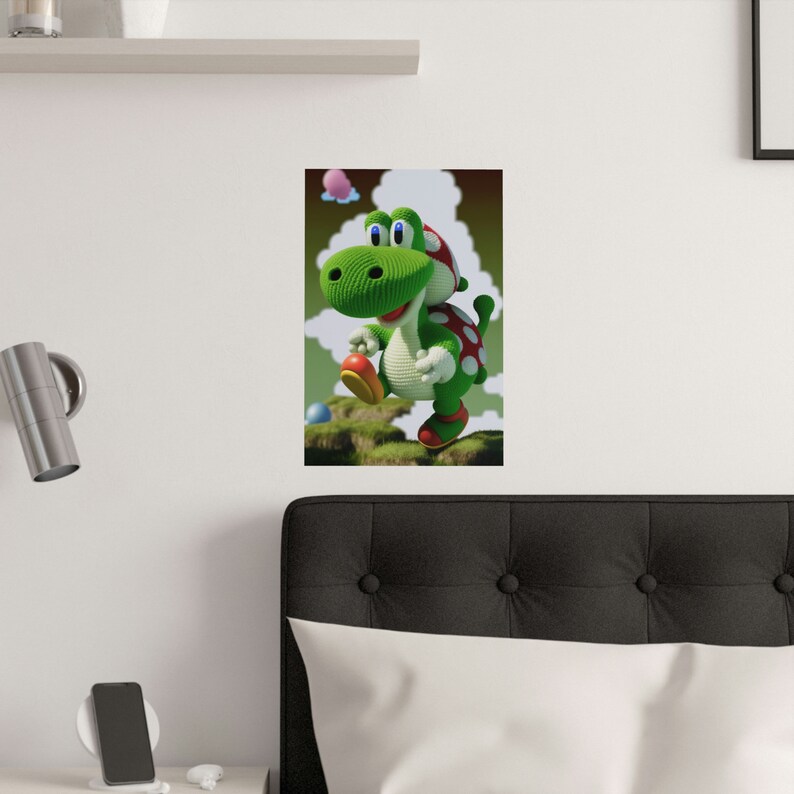 Super Mario Bros Yoshi Poster Print Out Posters Yoshi - Etsy