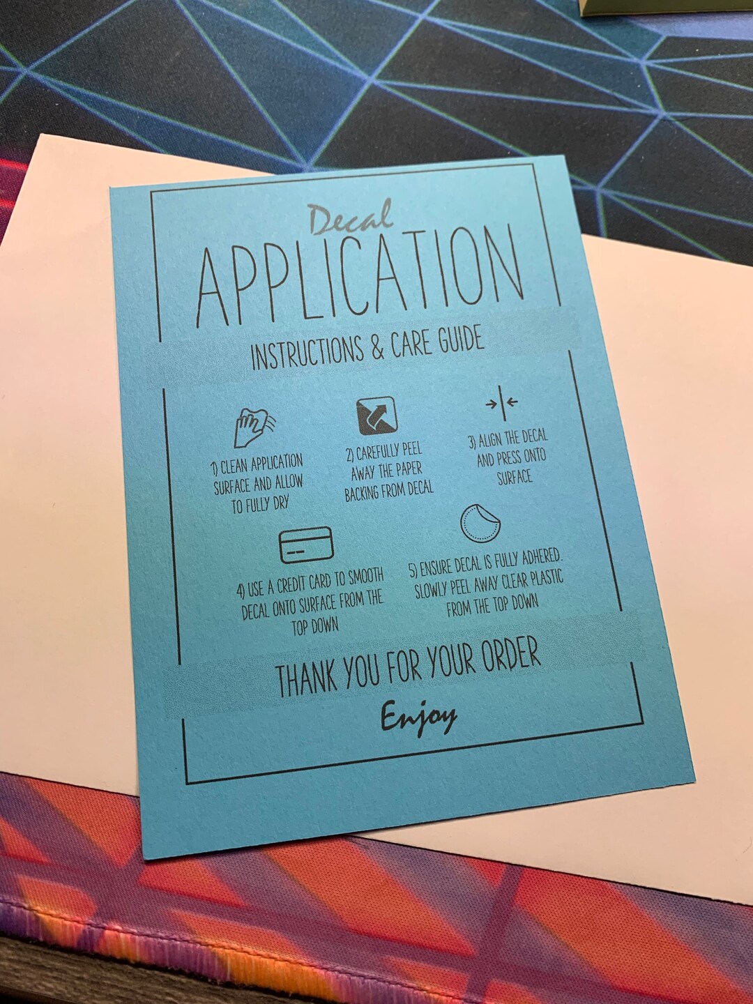 Decal Application and Instruction Guide Pdf/printable at Home | Cricut ...