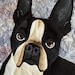 Boston Terrier Pattern for 18"x19" Framed or Quilted Wall Hanging - Etsy