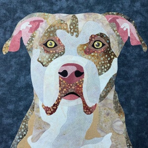 Pit Bull Pattern to Make 18x18" Quilted Wall Hanging or Pillow - Etsy