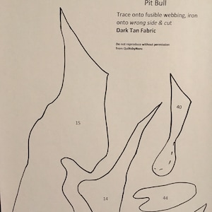 Pit Bull Pattern to Make 18x18" Quilted Wall Hanging or Pillow - Etsy