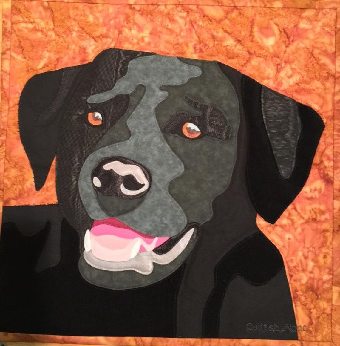 Black Labrador Pattern for 18x18 Quilted Wall - Etsy