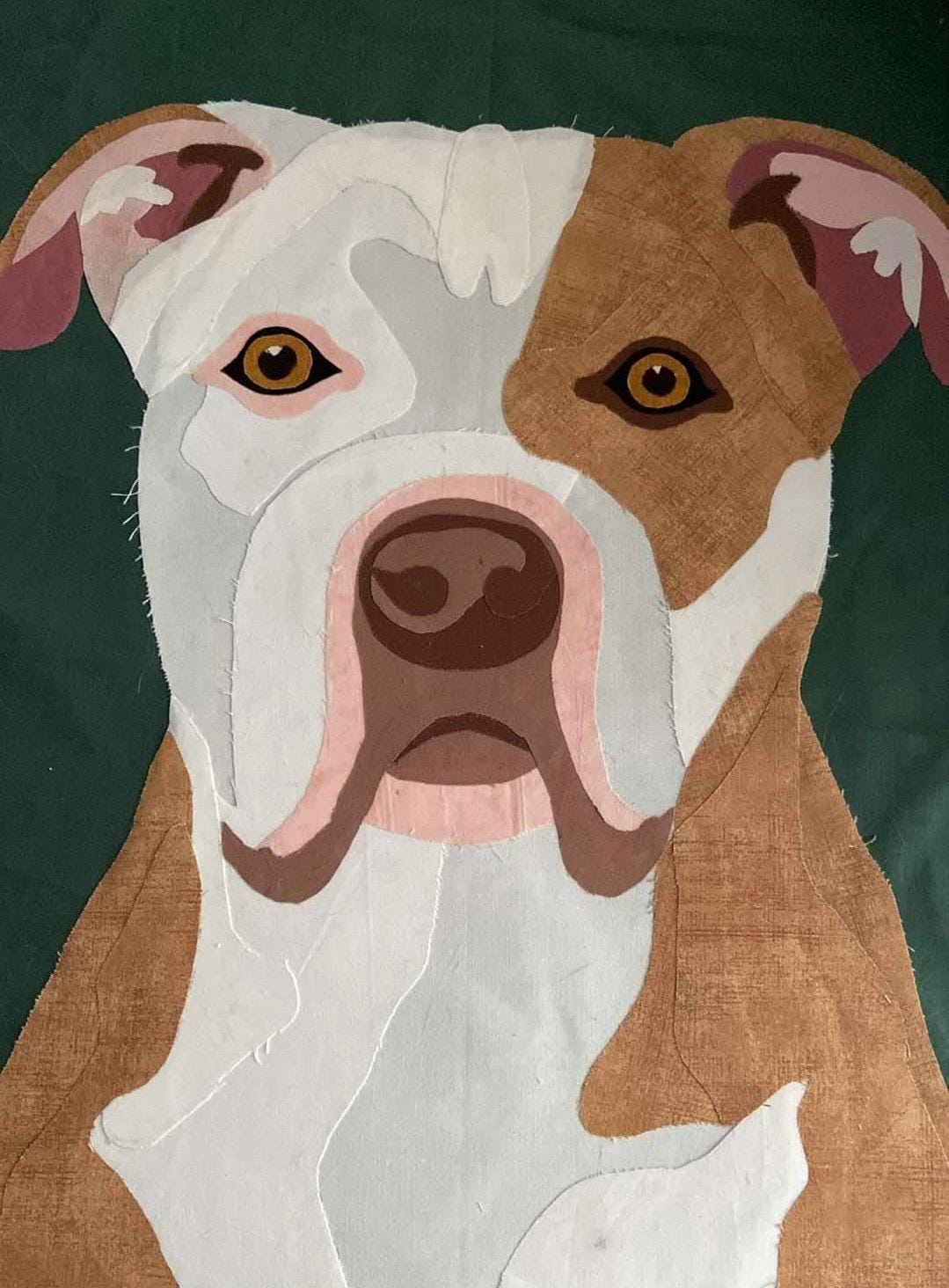Pit Bull Pattern to Make 18x18" Quilted Wall Hanging or Pillow - Etsy