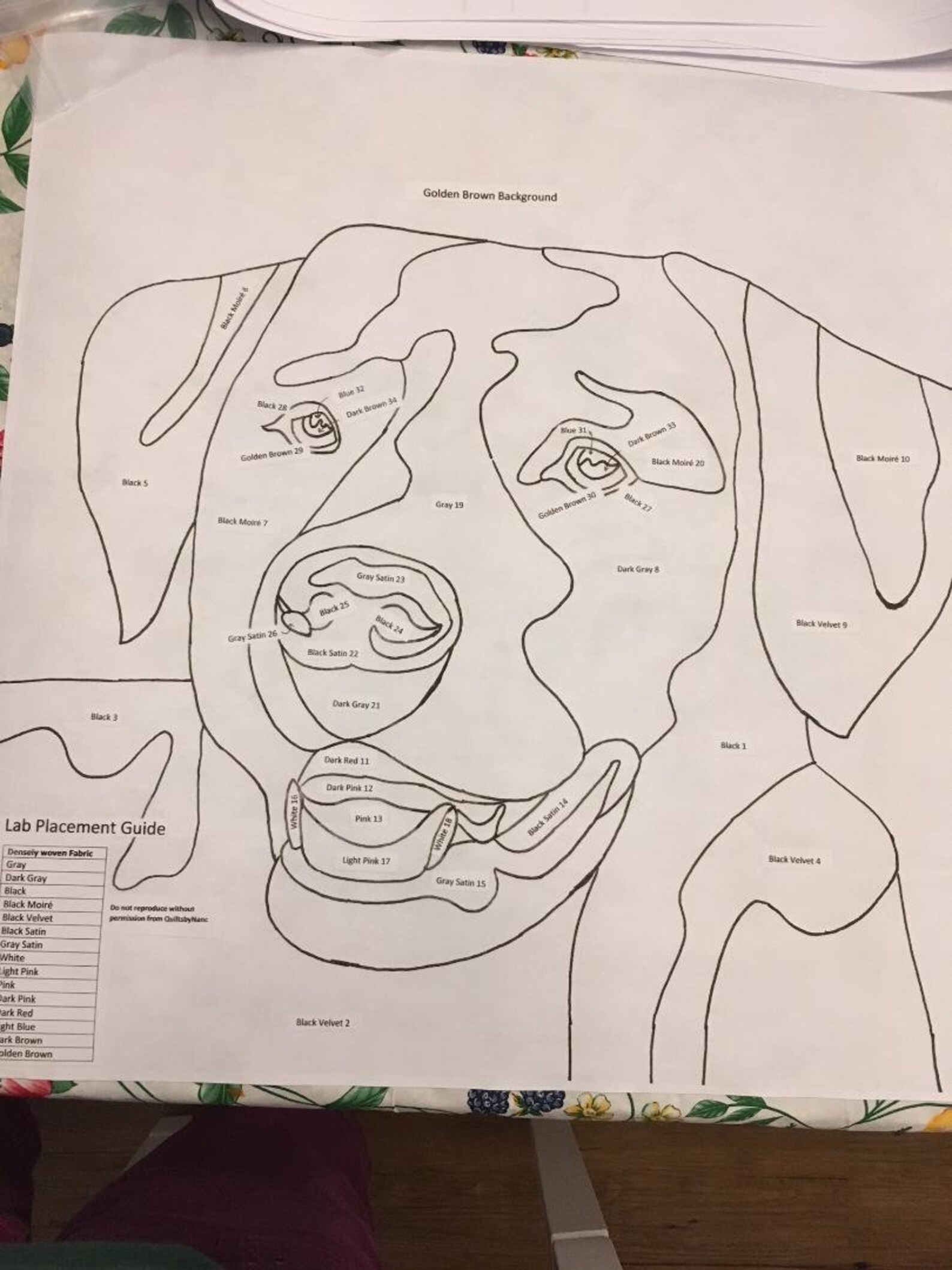 Black Labrador Pattern for 18x18 Quilted Wall - Etsy