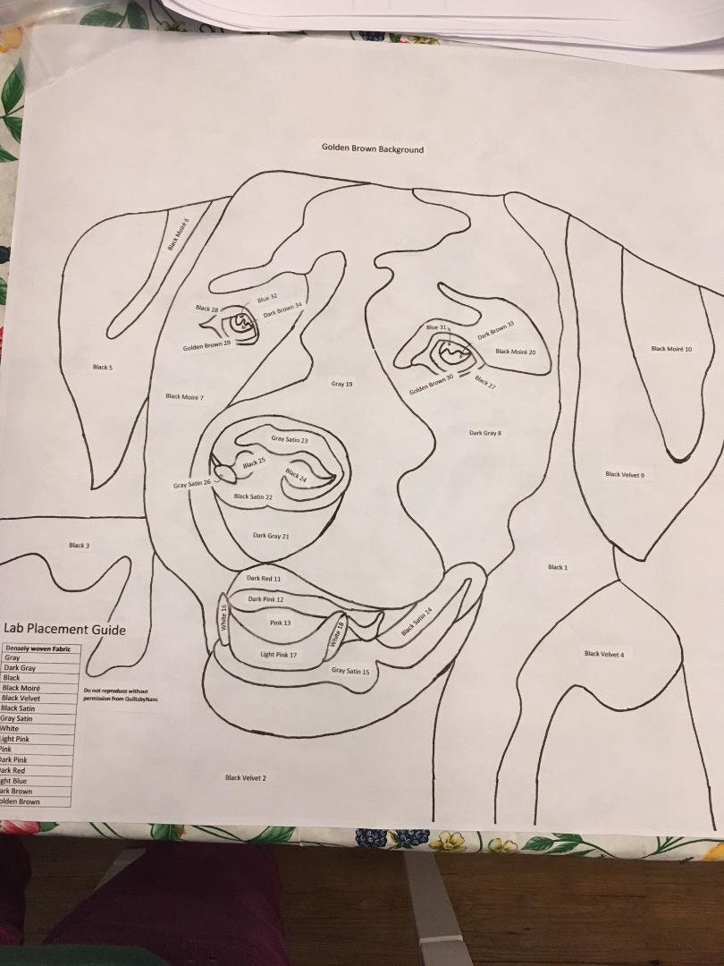 Black Labrador Pattern for 18x18 Quilted Wall - Etsy