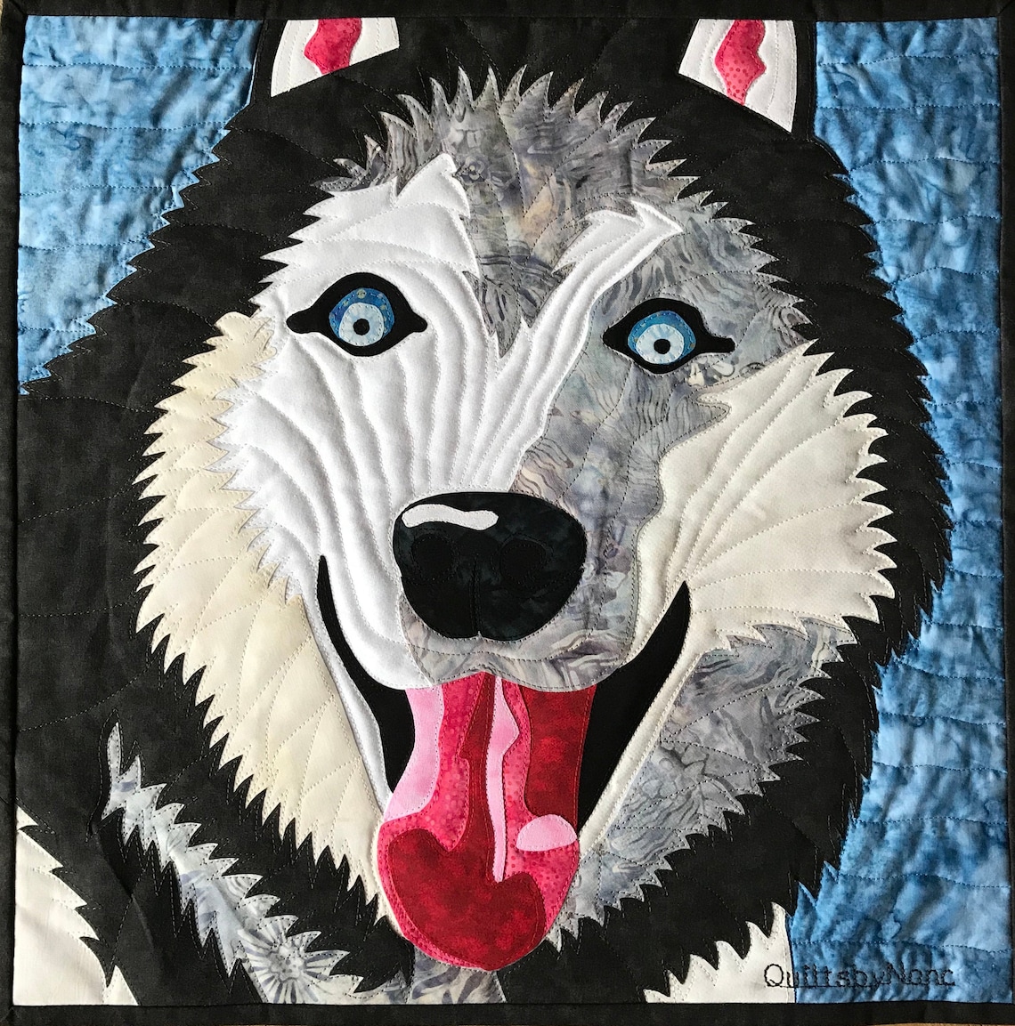 Siberian Husky Pattern to Make 18x18 Quilt or Pillow - Etsy