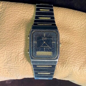 1980's SEIKO QUARTZ Duo-display Watch H601 - Etsy