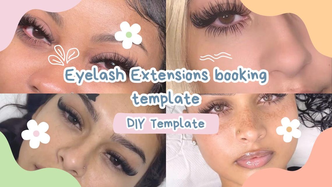 Eyelash Extension Template - Etsy