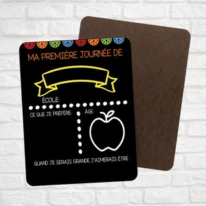 Ma Premiere Journee De First Day of School Board French - Etsy Canada