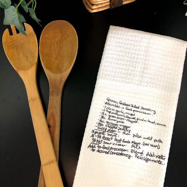 Recipe Towel - Etsy
