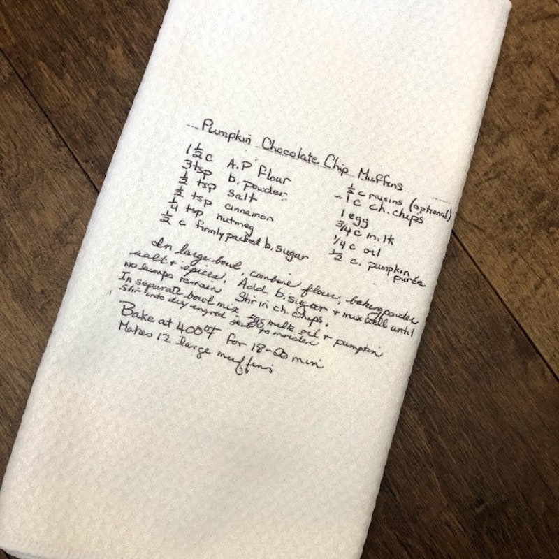 Recipe Towel - Etsy