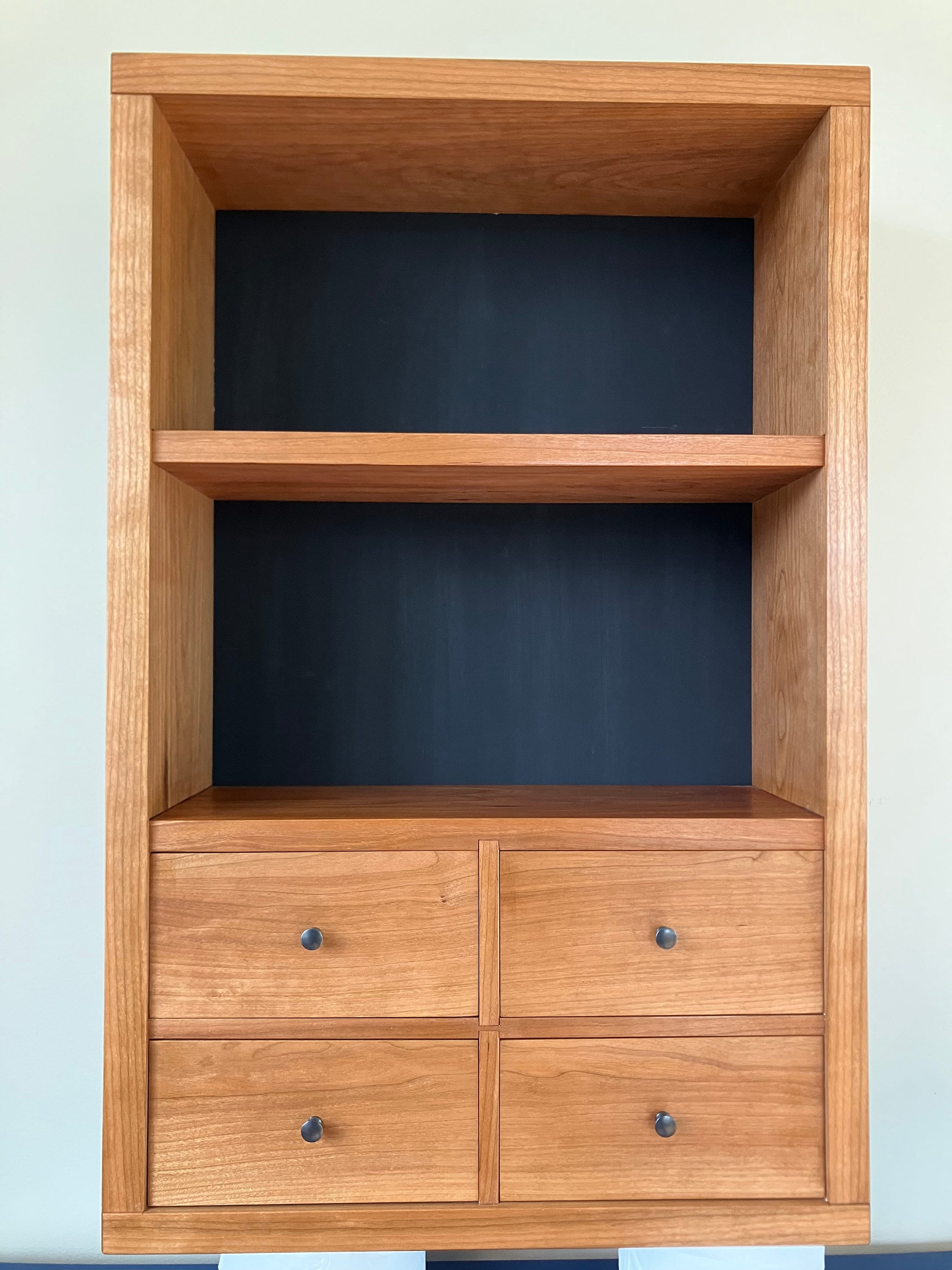 Cherry Wall Shelf With Drawers - Etsy