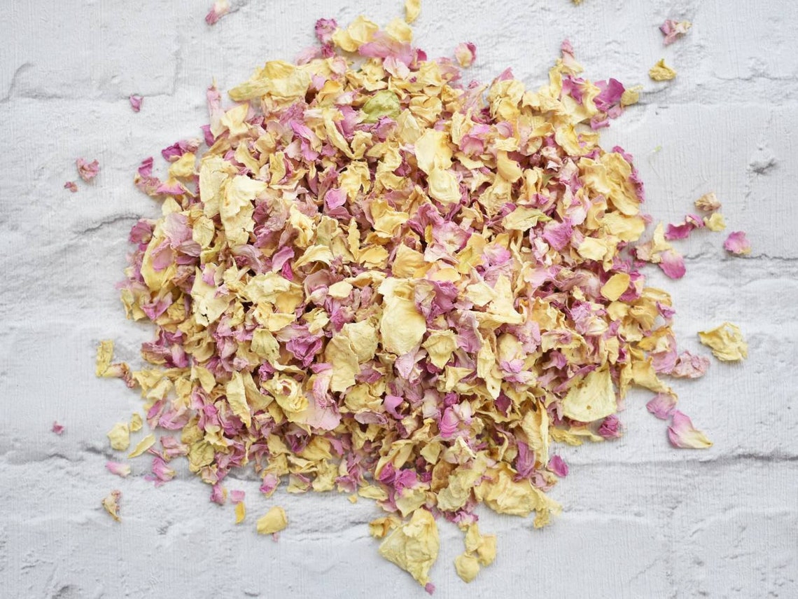 Natural Wedding confetti Biodegradable Confetti Real Petal | Etsy