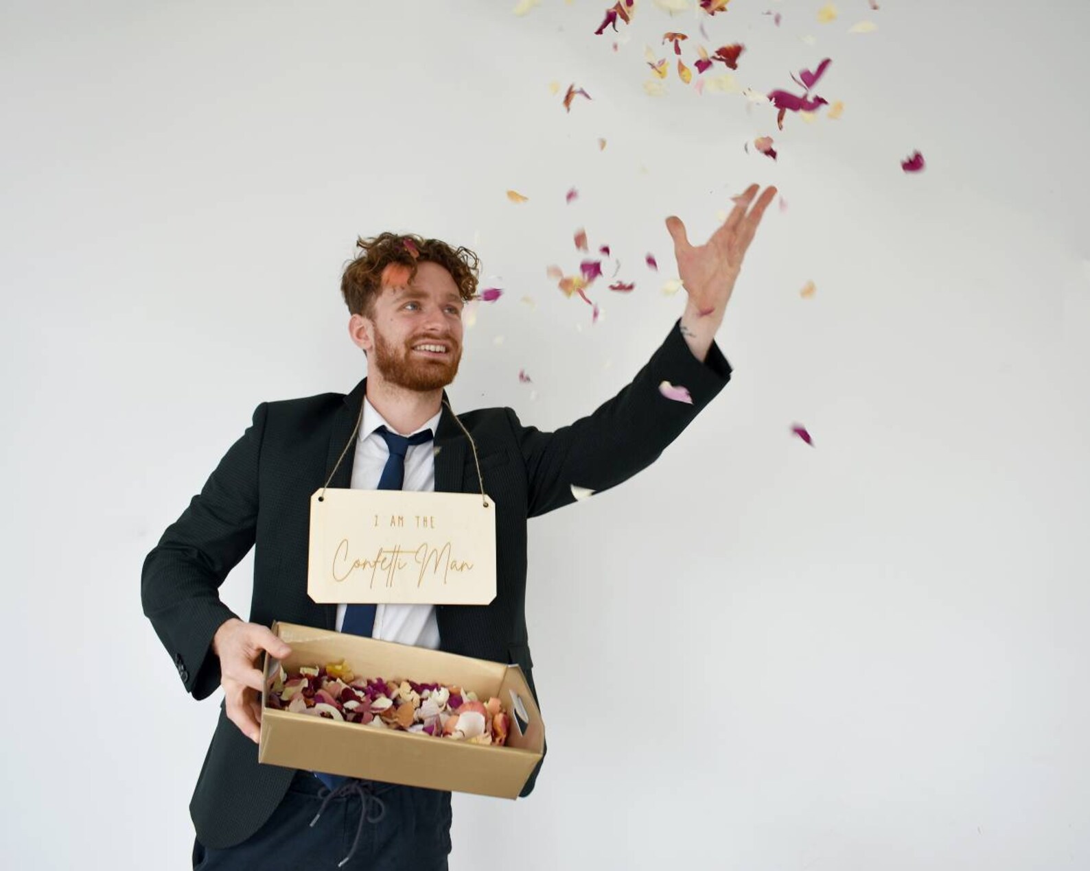 Confetti Man Wooden Sign Eco Wedding Wedding Confetti | Etsy UK