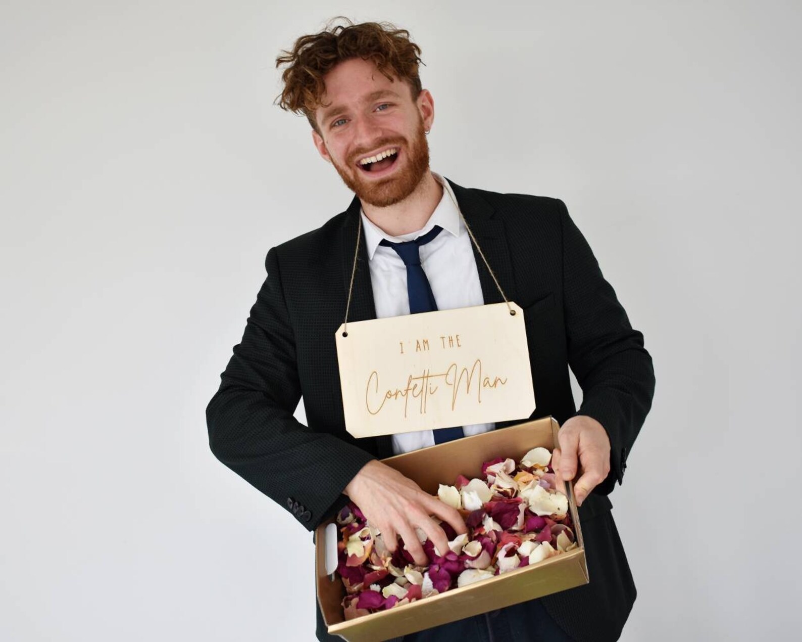 Confetti Man Wooden Sign Eco Wedding Wedding Confetti - Etsy UK