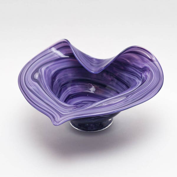 Purple Glass Bowl - Etsy
