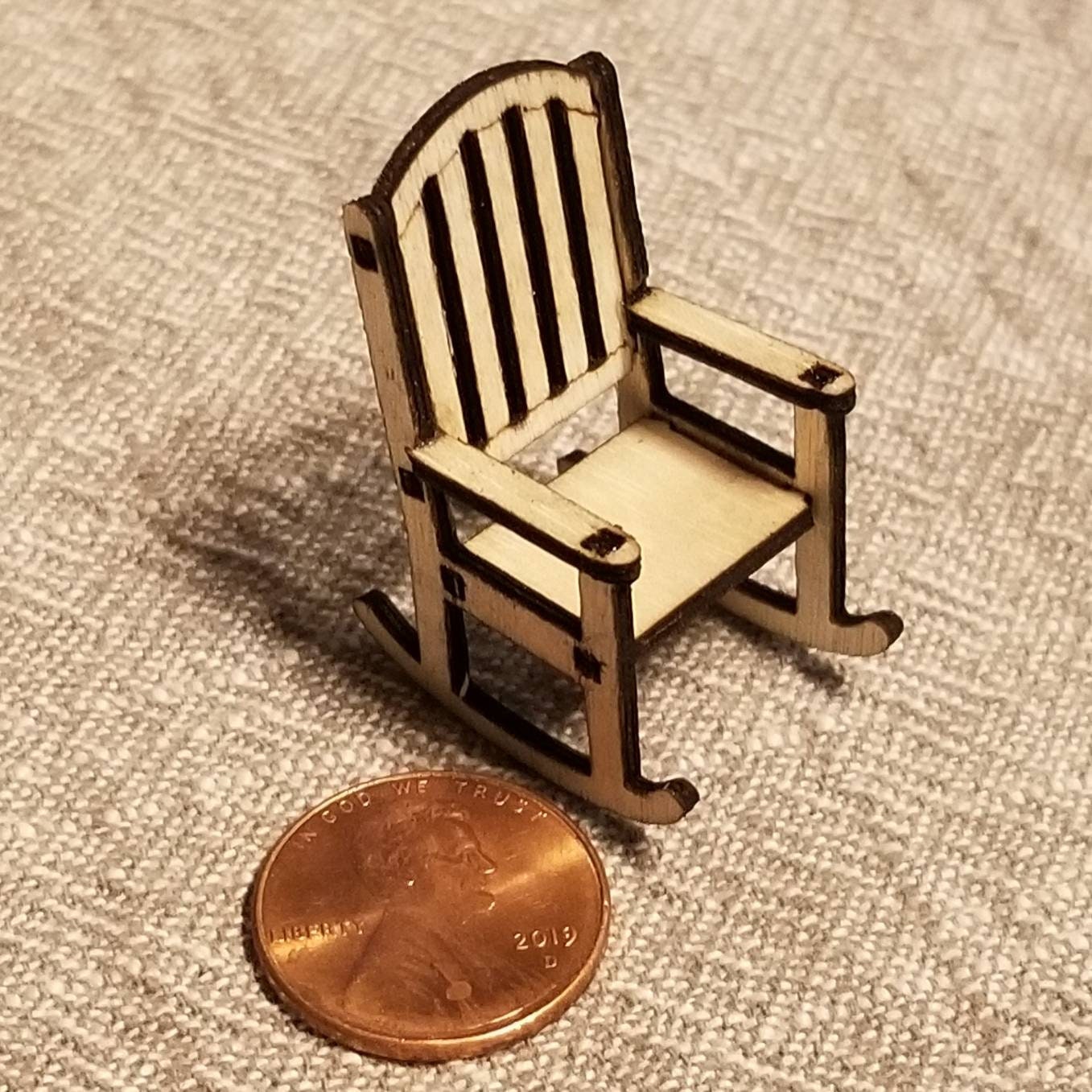 Miniature Doll Rocking Chair for 1:48 Scale - Etsy