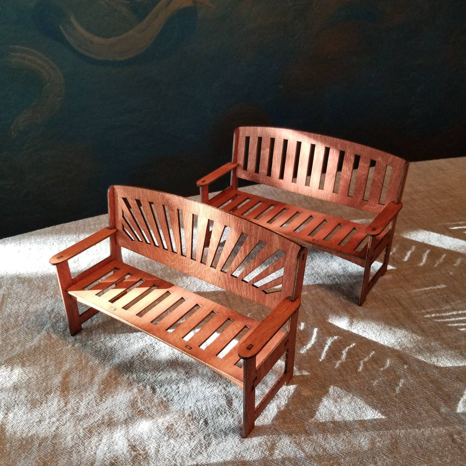 Miniature Doll Park Bench for 1:6 Scale barbie Blythe - Etsy