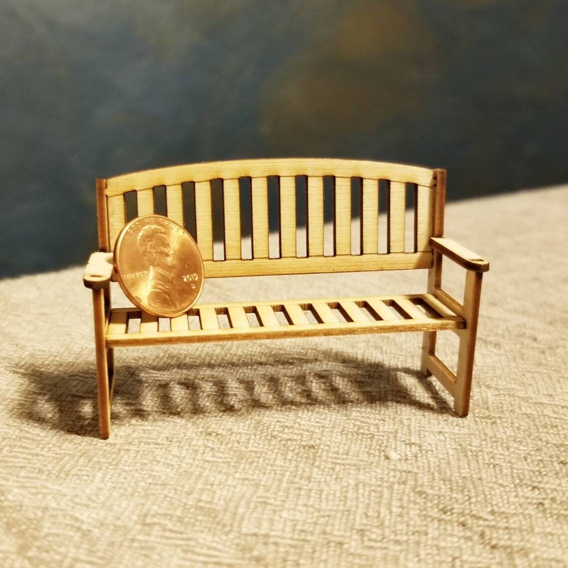 Miniature Doll Park Bench for 1:24 Scale - Etsy