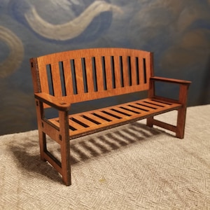 Miniature Doll Park Bench for 1:12 Scale - Etsy
