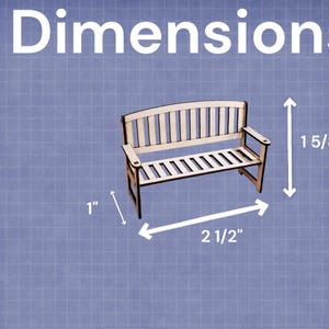 Miniature Doll Park Bench for 1:24 Scale - Etsy