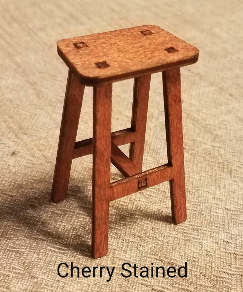 Miniature Wooden Stools for 1:12 Scale Dollhouse - Etsy