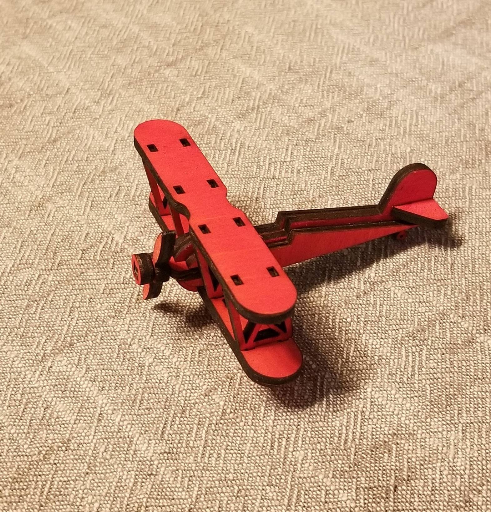 Laser Cut Micro Wooden Biplane | Etsy