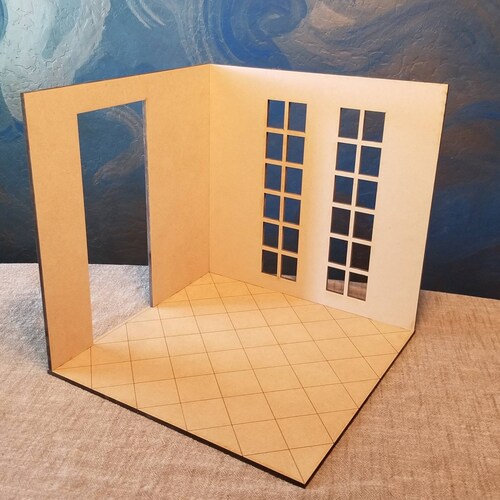 Japanese Miniature Room Backdrop Dollhouse Corner Box Doll | Etsy