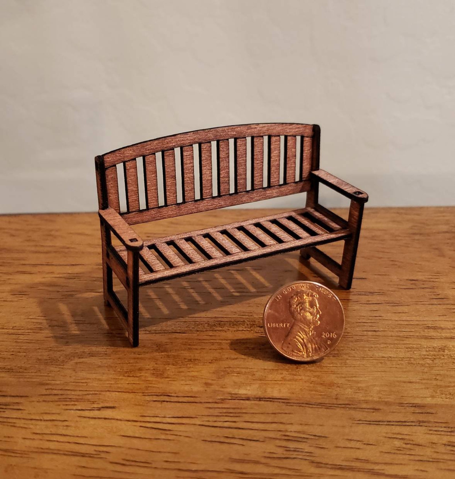 Miniature Doll Park Bench for 1:24 Scale - Etsy