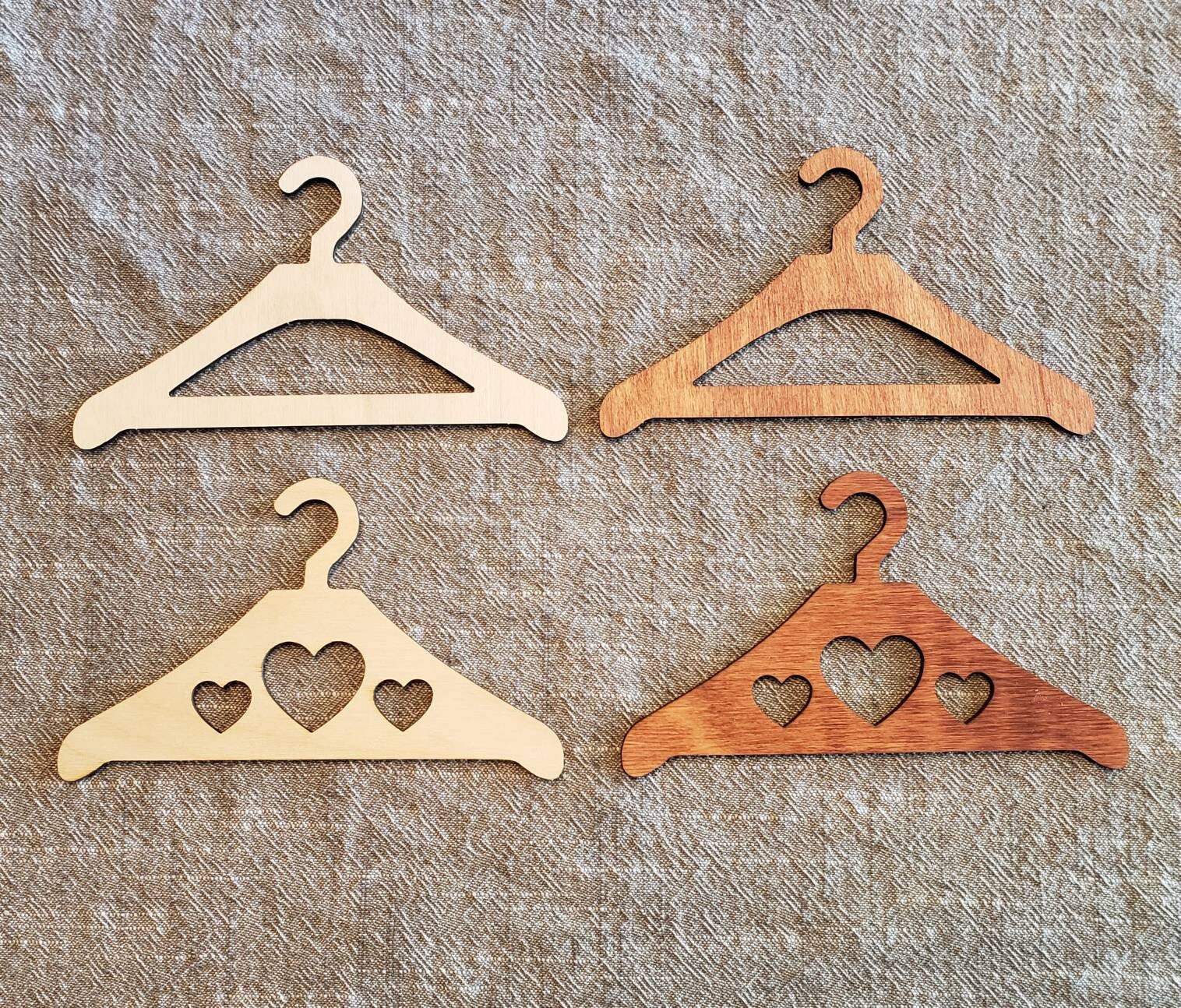 Wood Dollhouse Miniature Hangers | Dollhouse Decor | Miniature Hangers ...